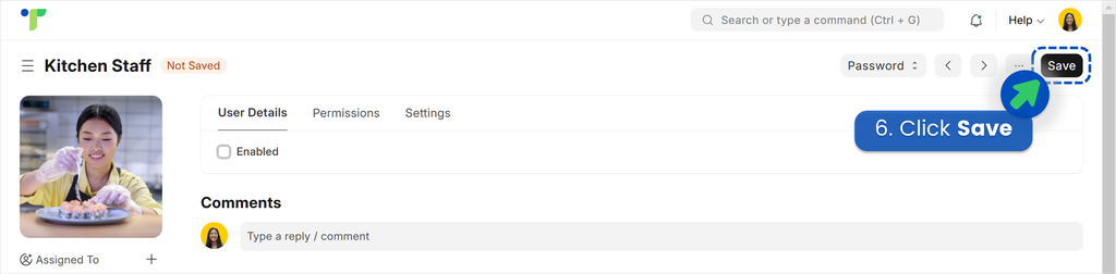 Adding & Disabling a User